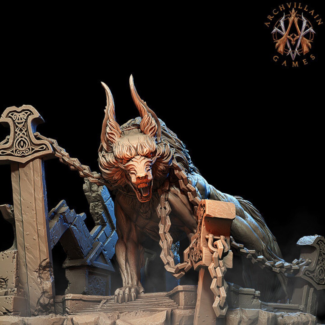Fenris the Wolf God Fullmoon Werewolf Paintable Exhibition Model ...
