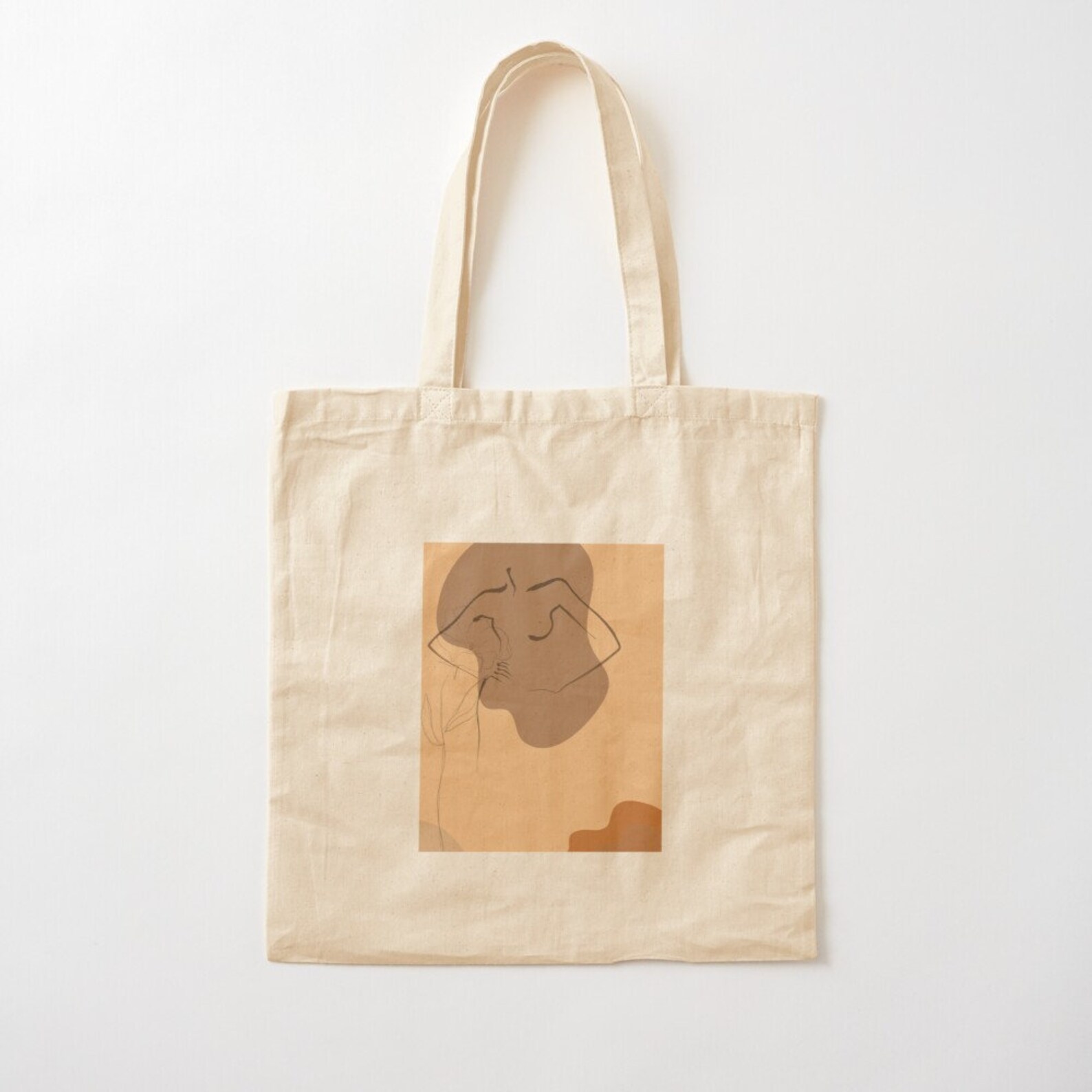 Tan and Cream, Woman Silhouette, Drawing, Outline, Digital Download ...