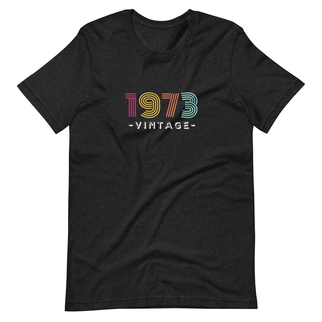 Ph62-retro Inspired Year 1973 Neon Colors Tee Nostalgic Fashion Tshirt ...