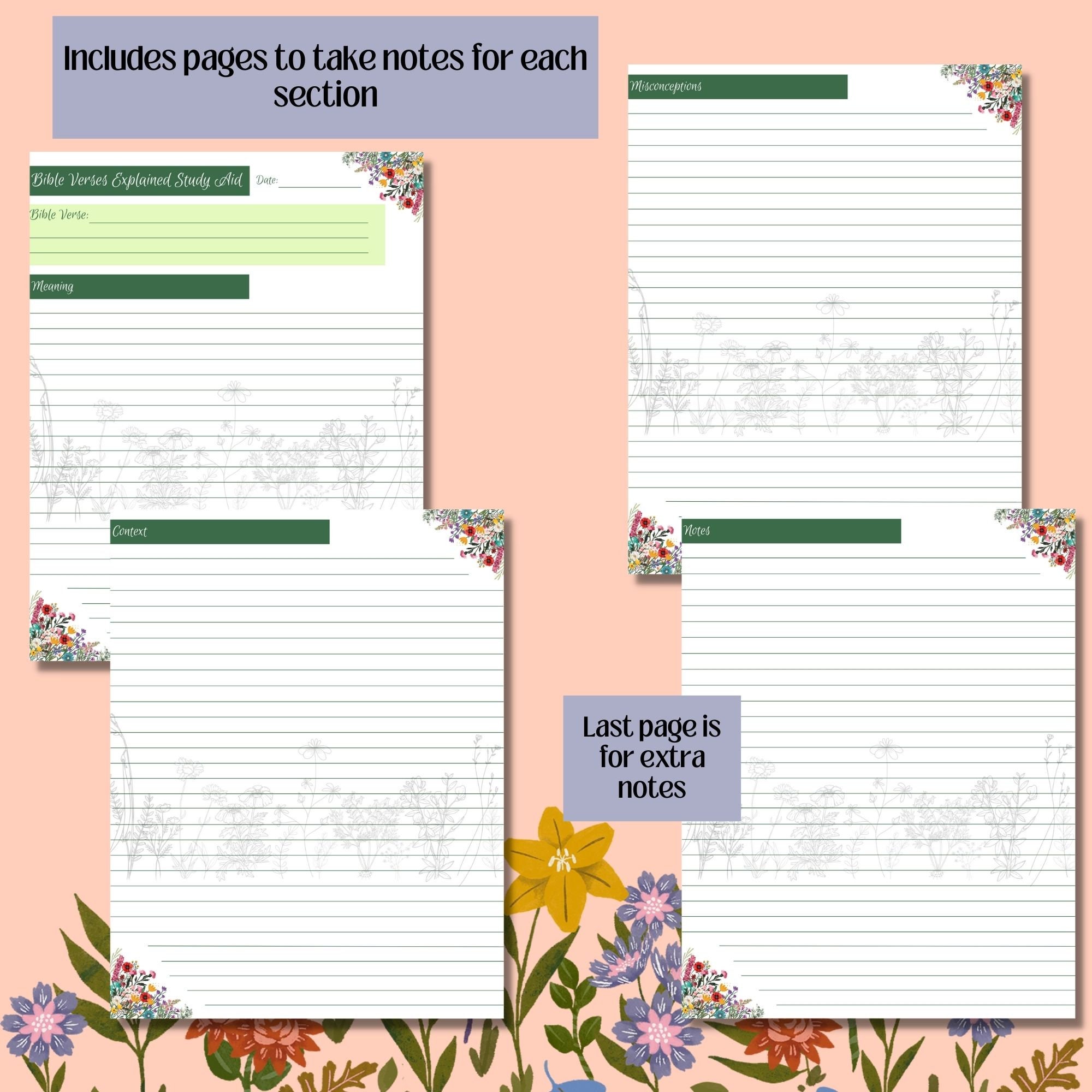 JW Study Aid for Bible Verses Explained - Etsy