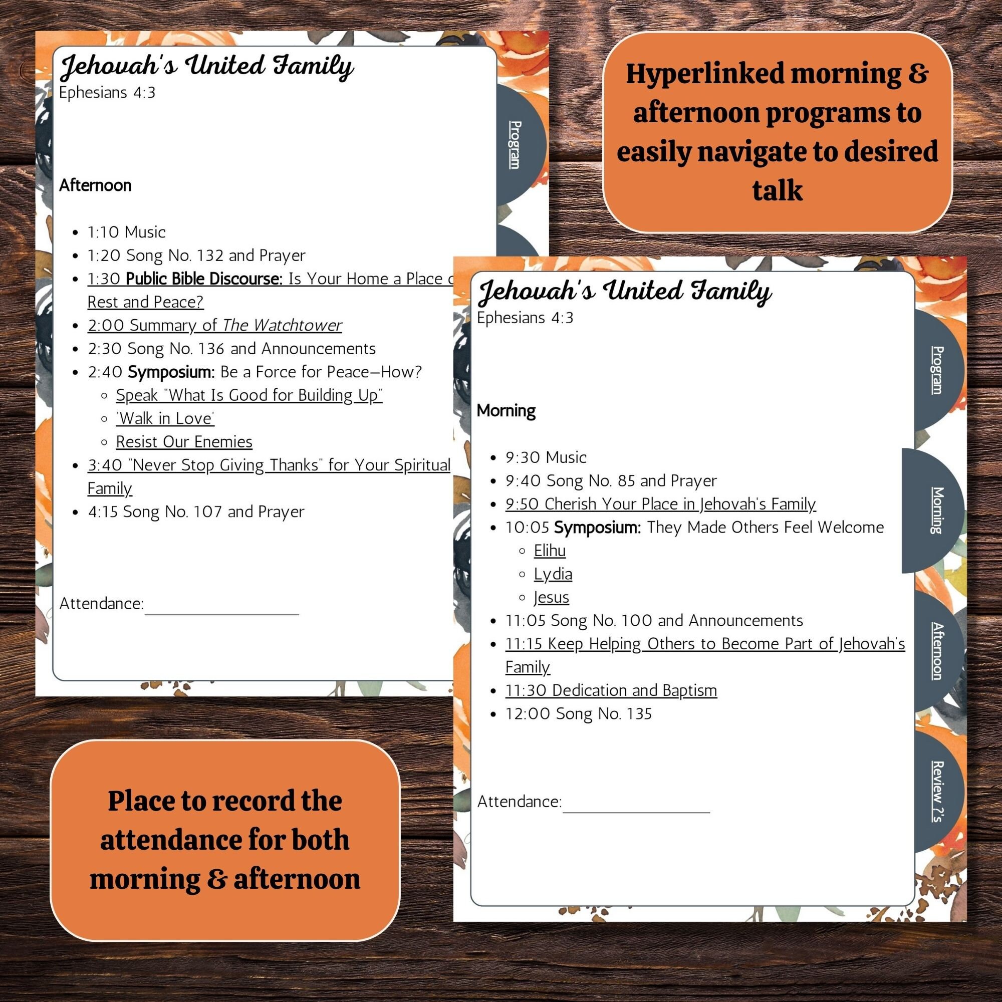 JW Jehovah's United Family Circuit Assembly 2022-2023 Digital Notebook ...