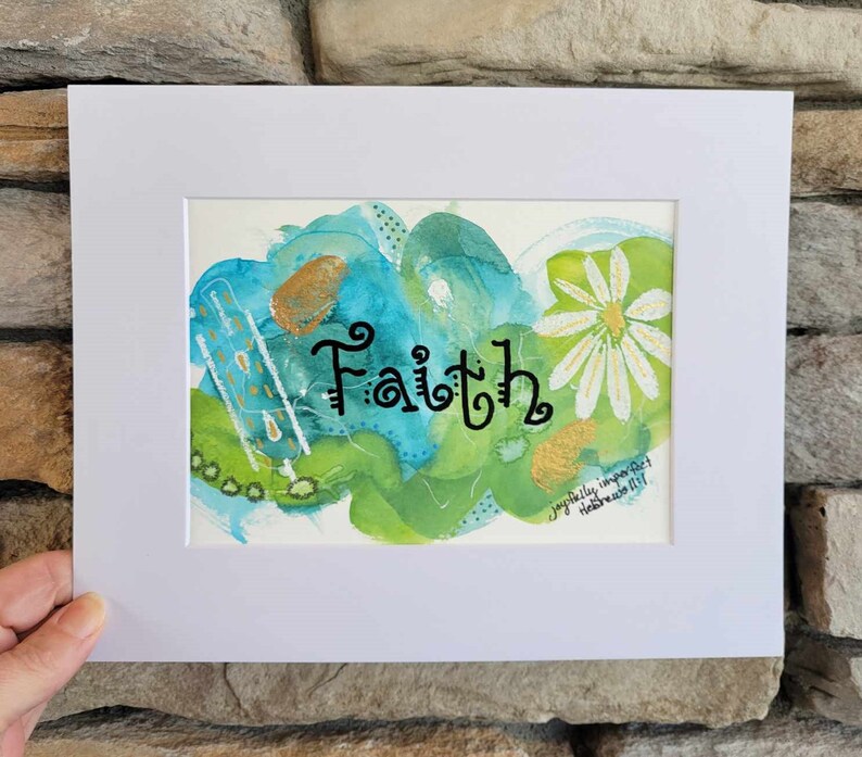 Words of Affirmation, Abtract Watercolor Art, Faith Based Art, Biblical ...