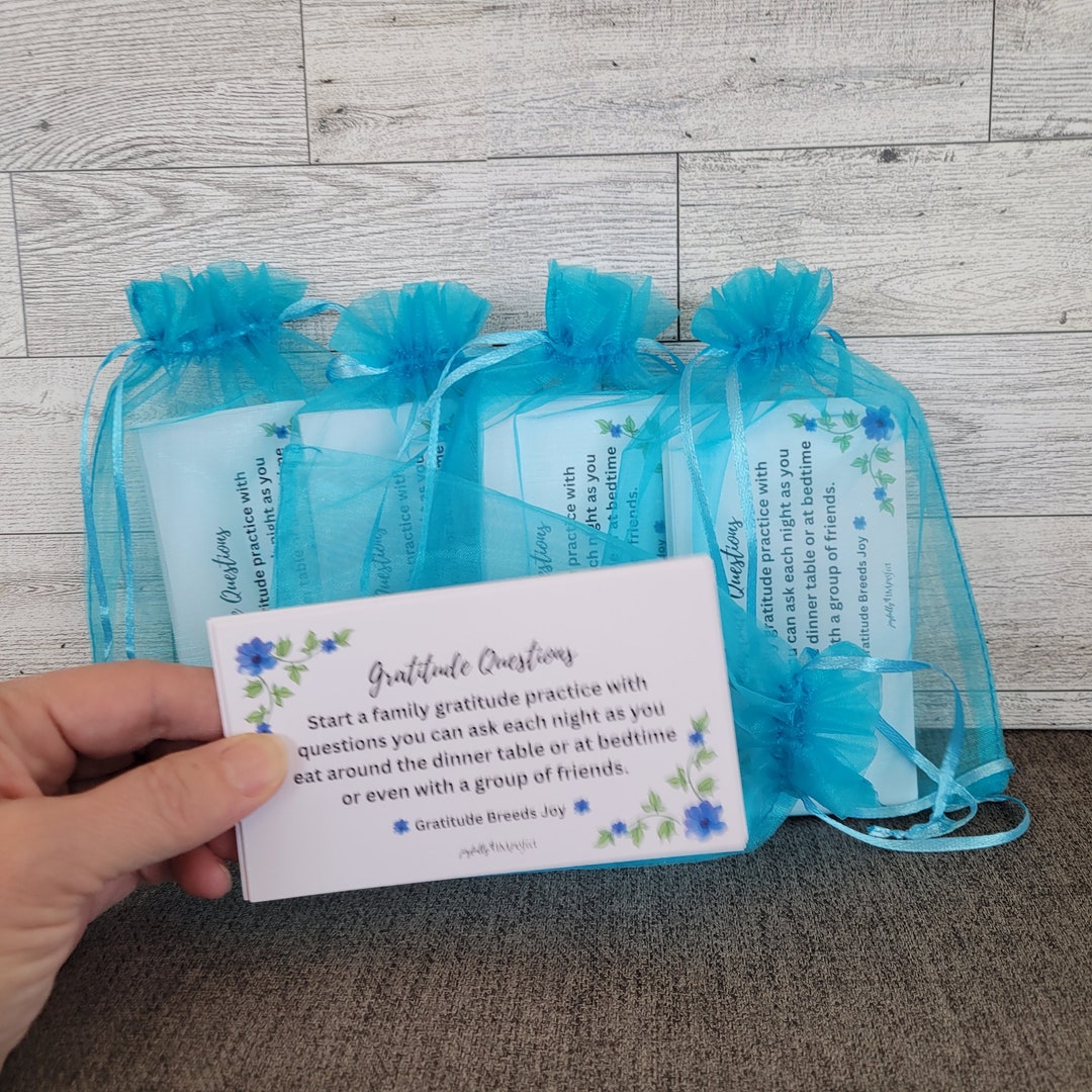 Gratitude Conversation Starter Cards Family Challenge Cards - Etsy