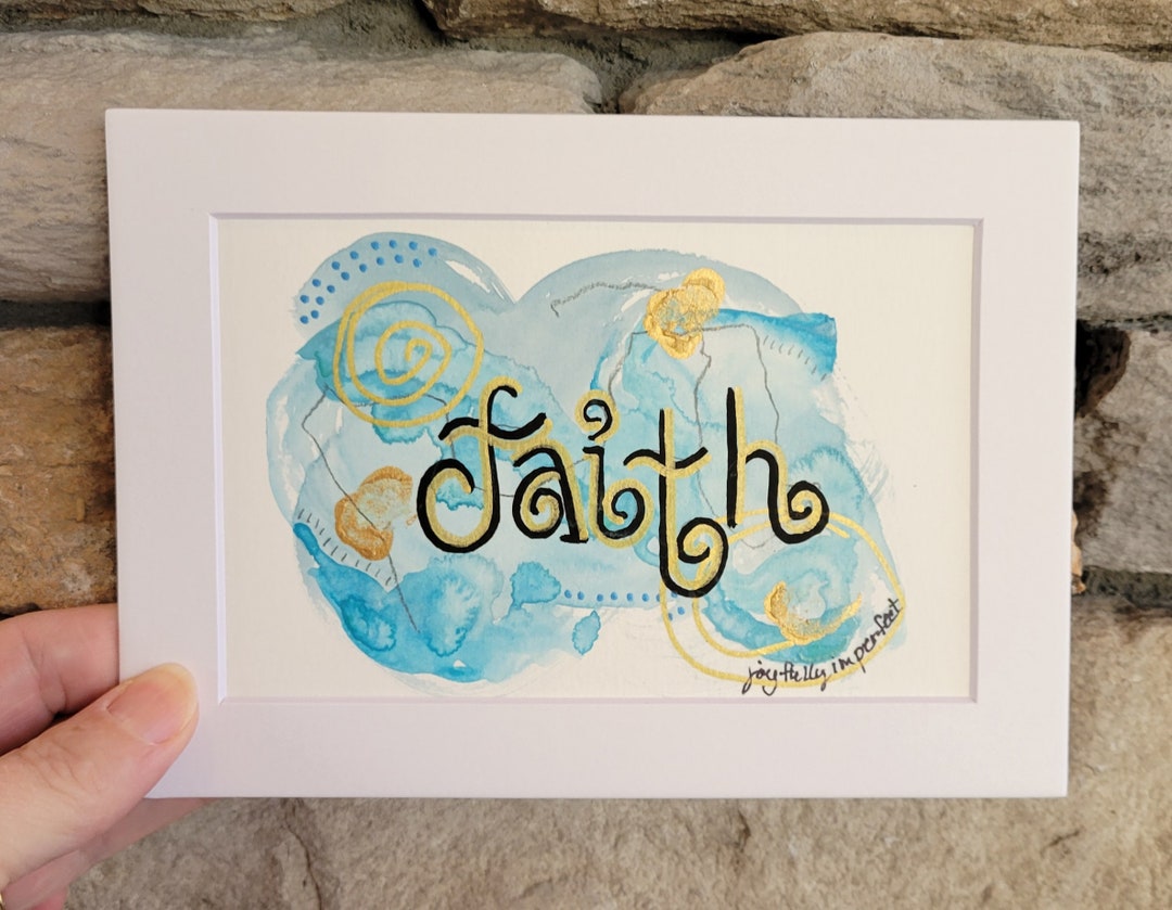 Words of Affirmation, Abstract Watercolor Art, Faith Based Art ...