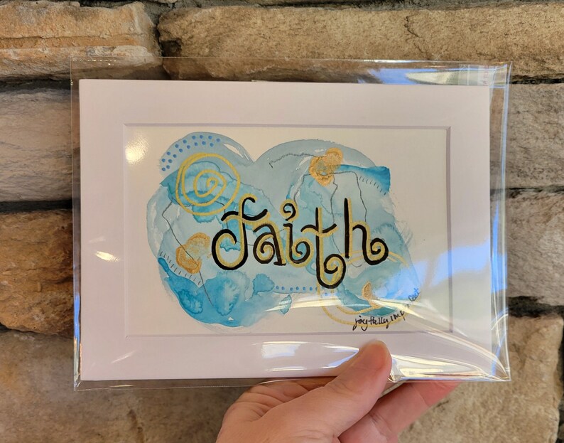 Words of Affirmation, Abstract Watercolor Art, Faith Based Art ...