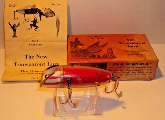 Vintage the Transparent LURE WITH BOX - Etsy