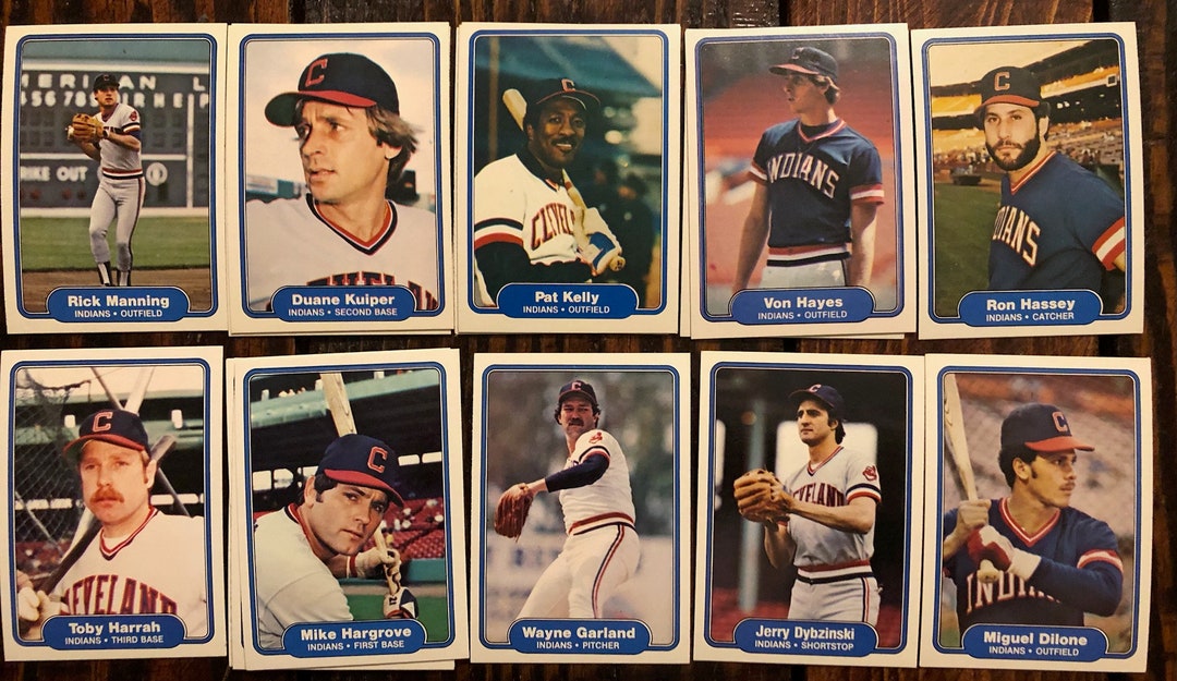 TEN 1982 Fleer Baseball Cards Rick Manning Duane Kuiper - Etsy