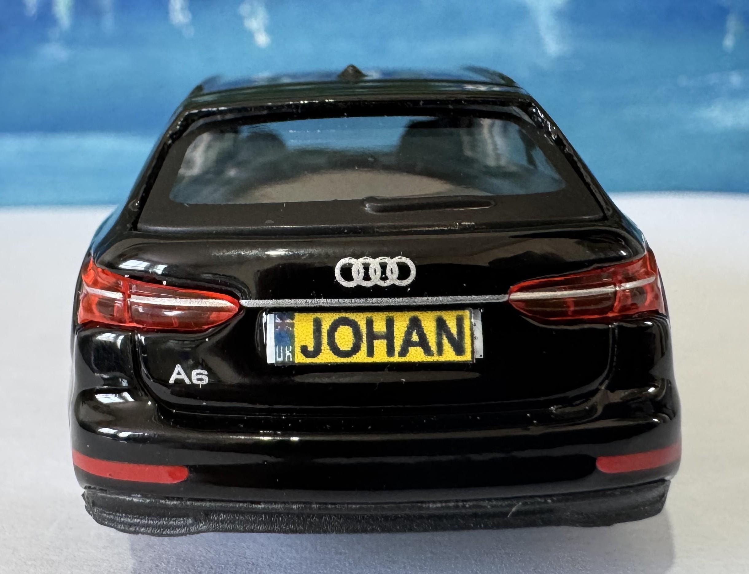 Audi A6 1:43 Scale Model Car - Custom License Plate | Personalized Gift ...