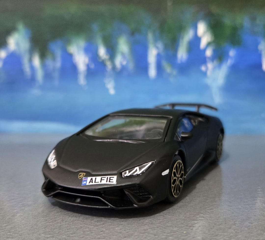 Black Lamborghini Huracan 1:43 Model Toy Car Diecast – Personalized ...