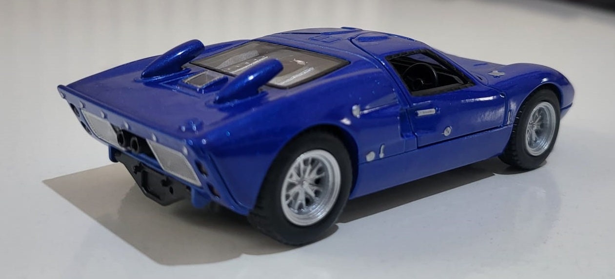 BLUE Toy Car Ford GT 40 MKII 1:32 Pull Back Action, Open Doors, Fun Toy ...