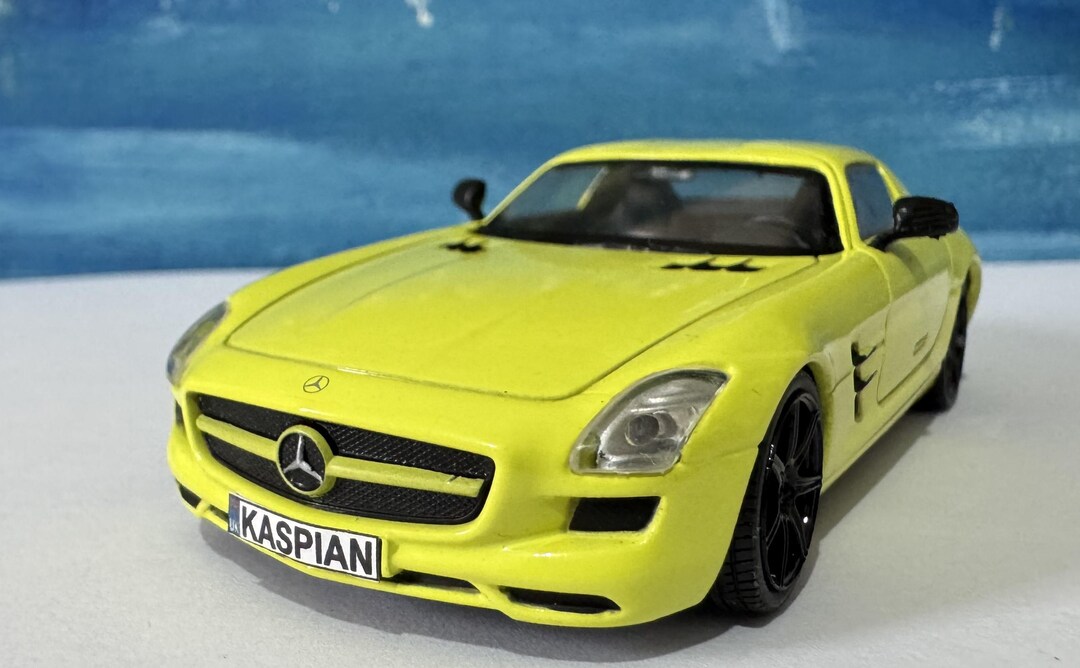 Custom Name Plate Mercedes-benz SLS AMG Model Car – 1:43 Scale ...