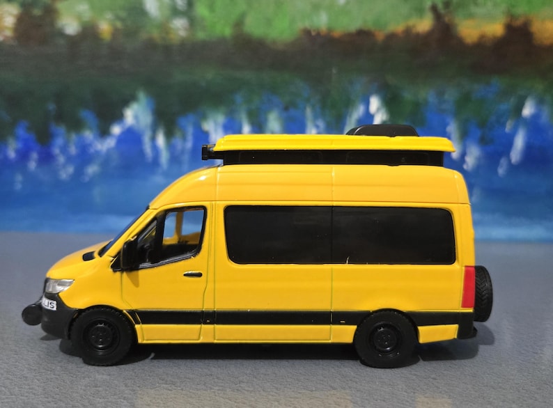 Mercedes-benz Sprinter Panel Van Die Cast Model Car 1:36 Scale Camper ...