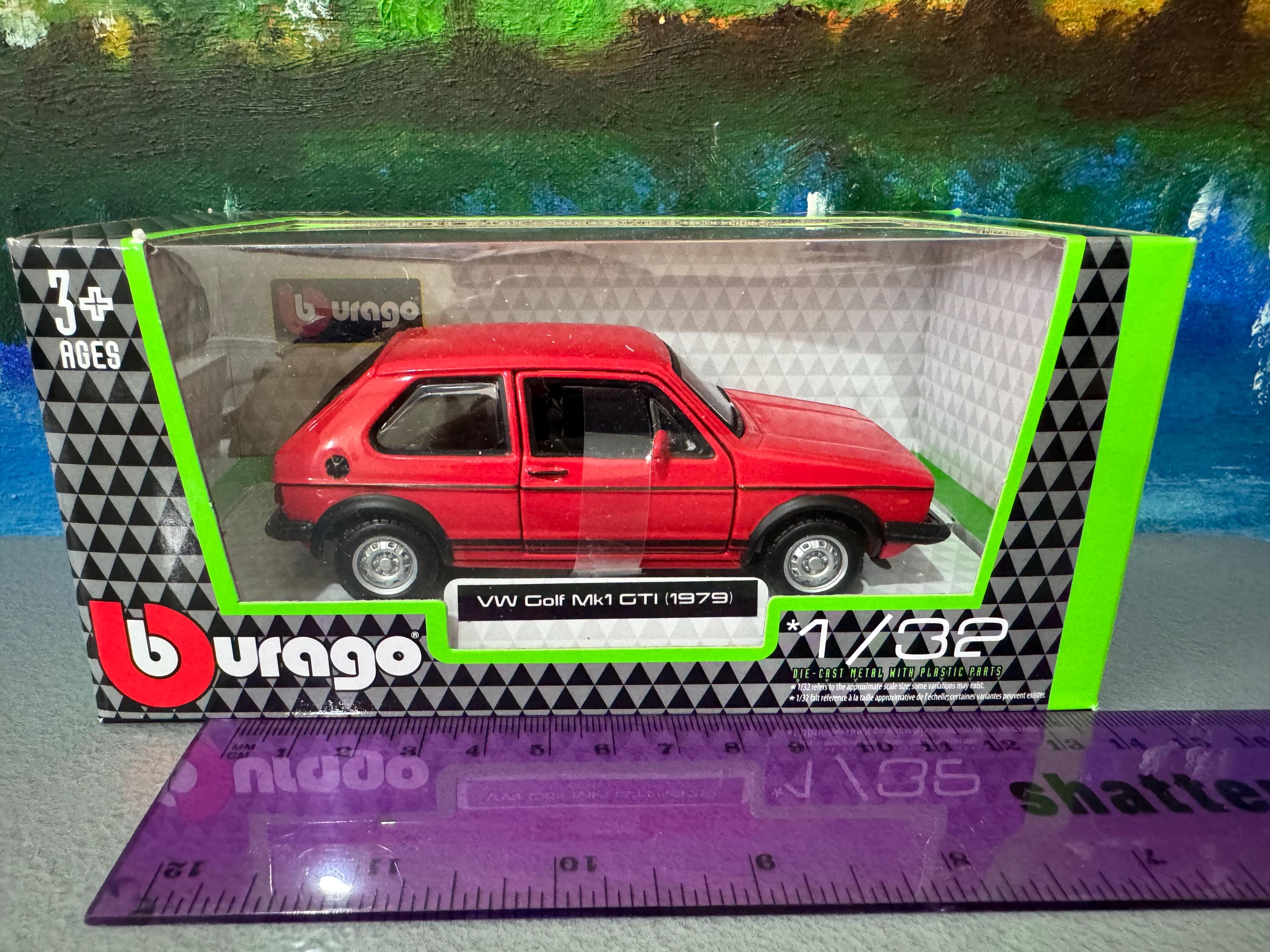PERSONALISED Name Red 1979 VW Golf MK1 GTI Toy Car Model Boy Girl Dad ...