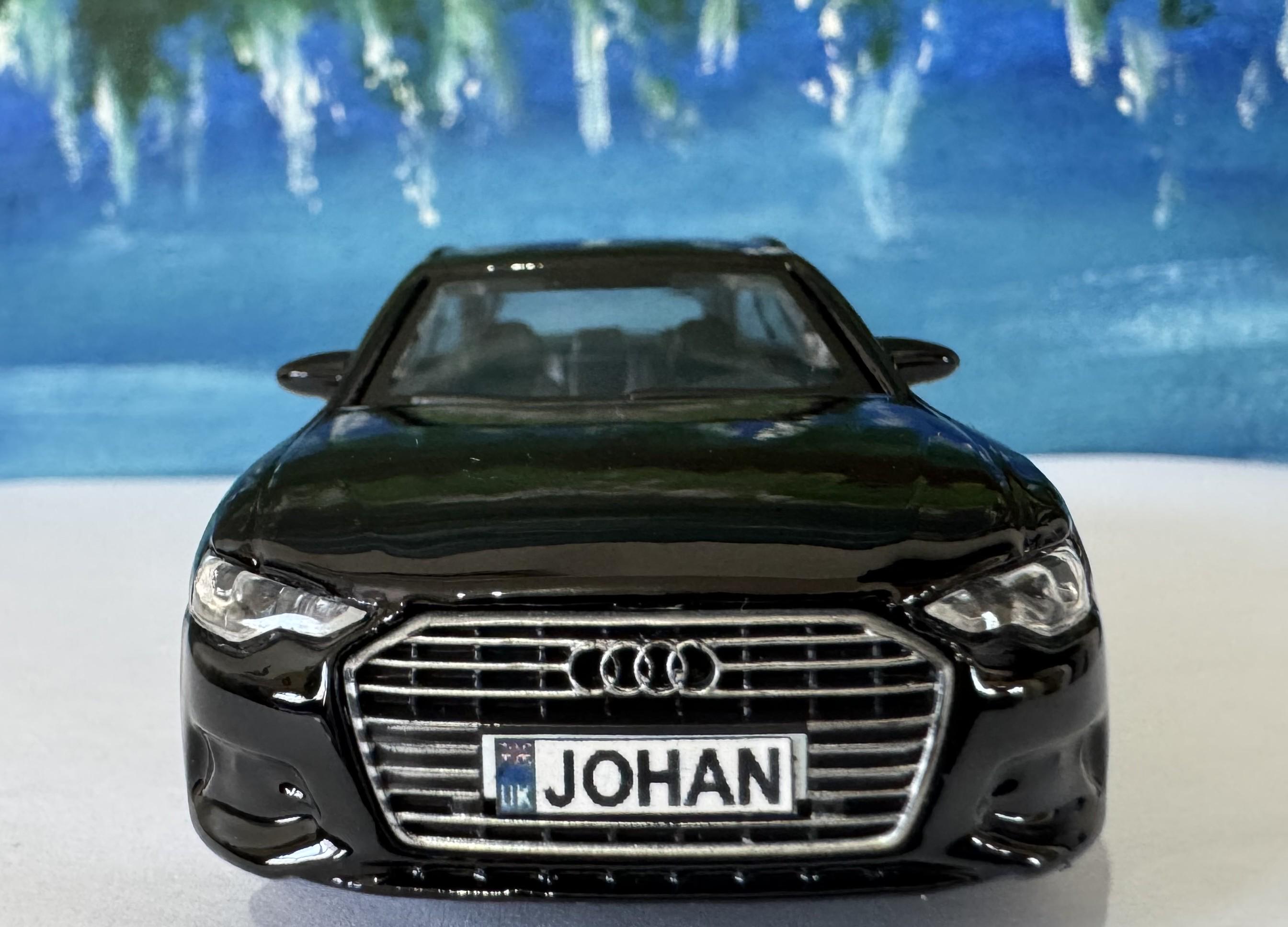 Audi A6 1:43 Scale Model Car - Custom License Plate | Personalized Gift ...