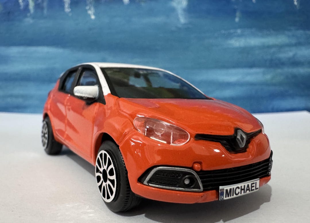 Renault CAPTUR Toy Car 1:43 Scale - Custom Name Plate - Gift for Boy ...