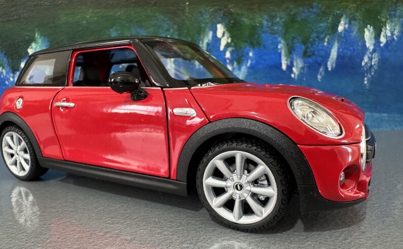 Personalised Name Plate Mini Cooper S HATCH– 1:24 Scale Diecast Model ...