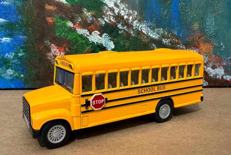 Personalized Name Plate School Bus Diecast Model: Custom Number Plate ...