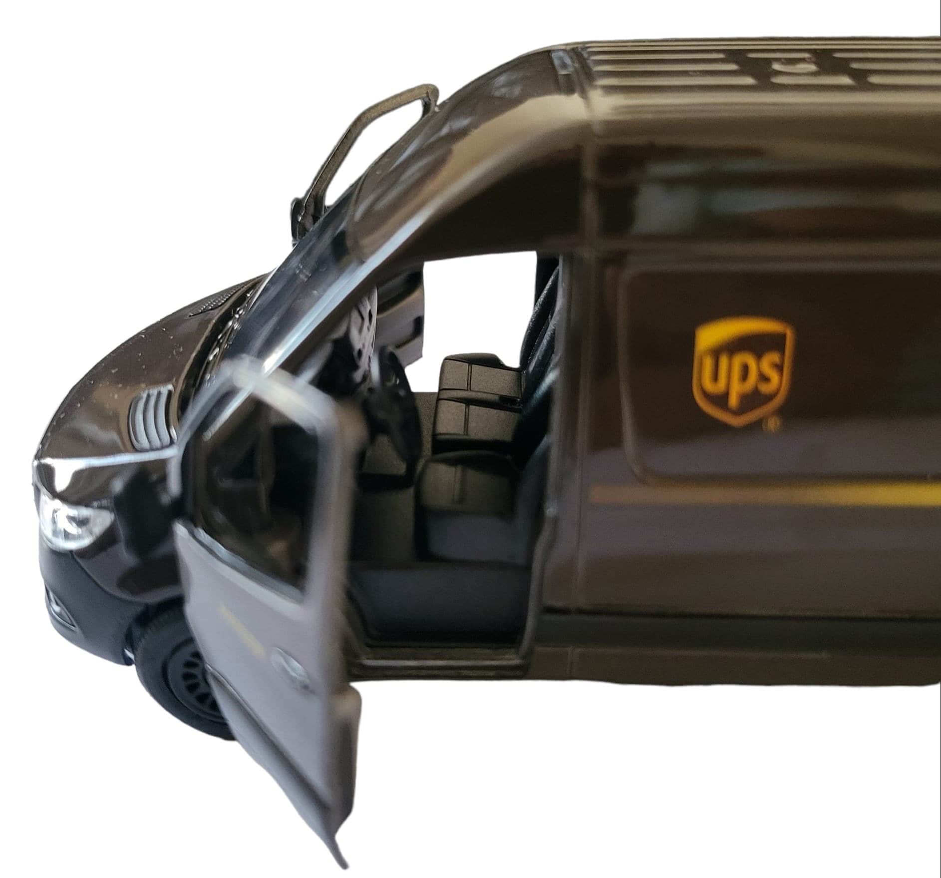 KINSMART UPS Pull Back & Go MB Sprinter Van - Diecast Model Toy for ...