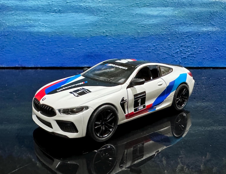 BMW M8 Competition Coupe Diecast Model Car 1:38 Scale – Pull Back ...