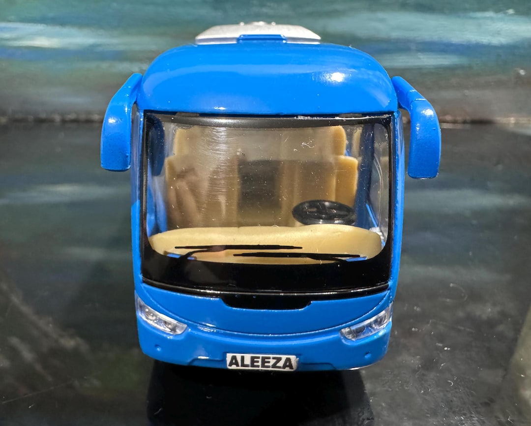 Personalized Name Coach Bus Diecast Toy - Custom Gift for Boy Girl Dad ...