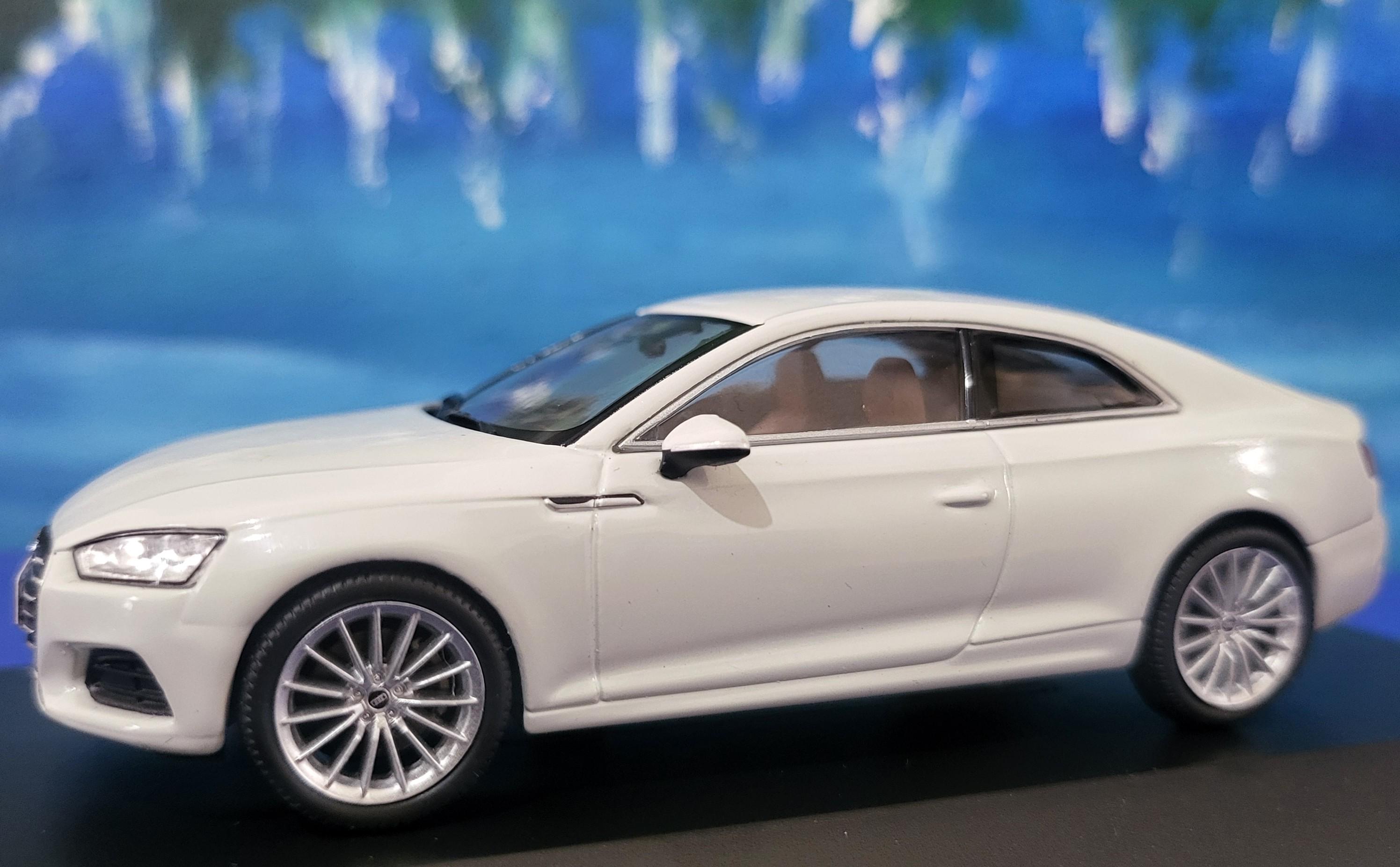 Personalized Name Plate 1:43 Audi A5 Coupe 2017 Glacier White SPARK ...