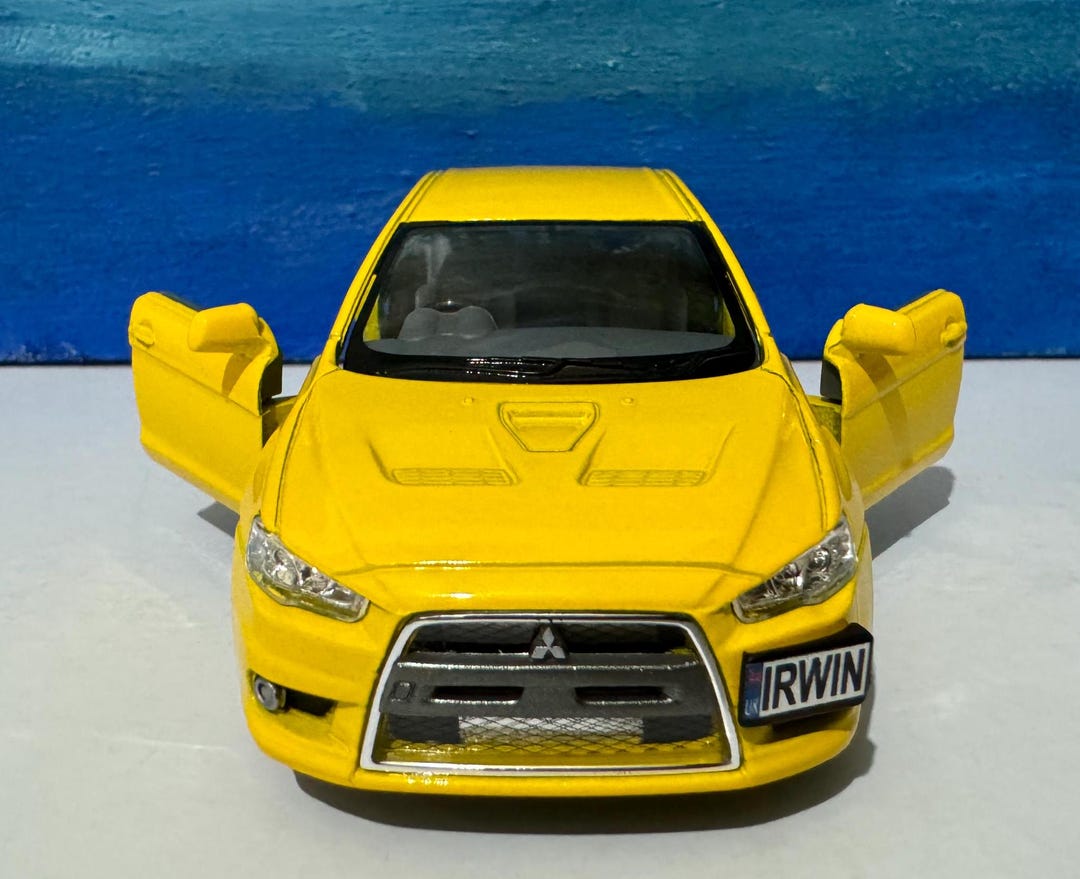 Mitsubishi Lancer Evolution X 1:36 Diecast ANY NAME PLATES Model Boy ...