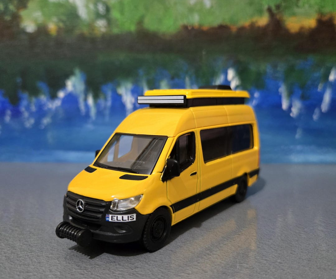 Mercedes-benz Sprinter Panel Van Die Cast Model Car 1:36 Scale Camper ...