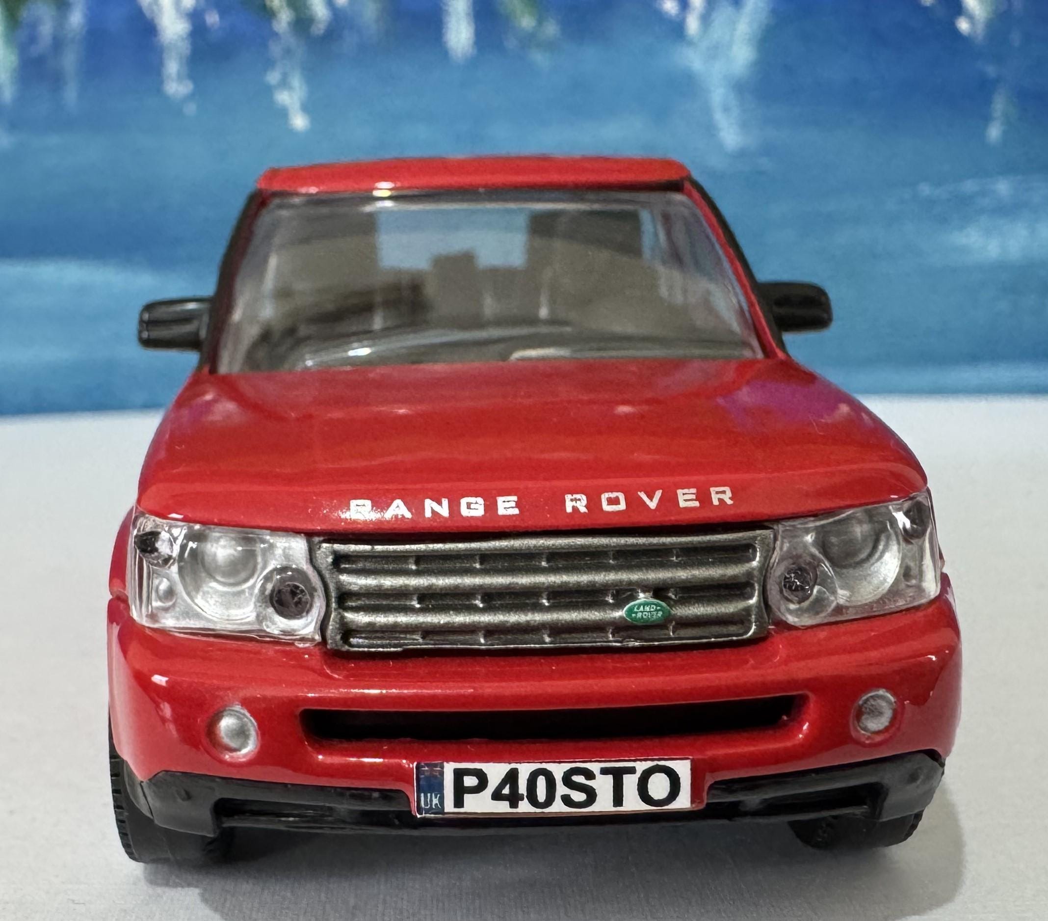Personalized Name Plate RASTAR Range Rover Sport 1:43 Scale - - Custom ...
