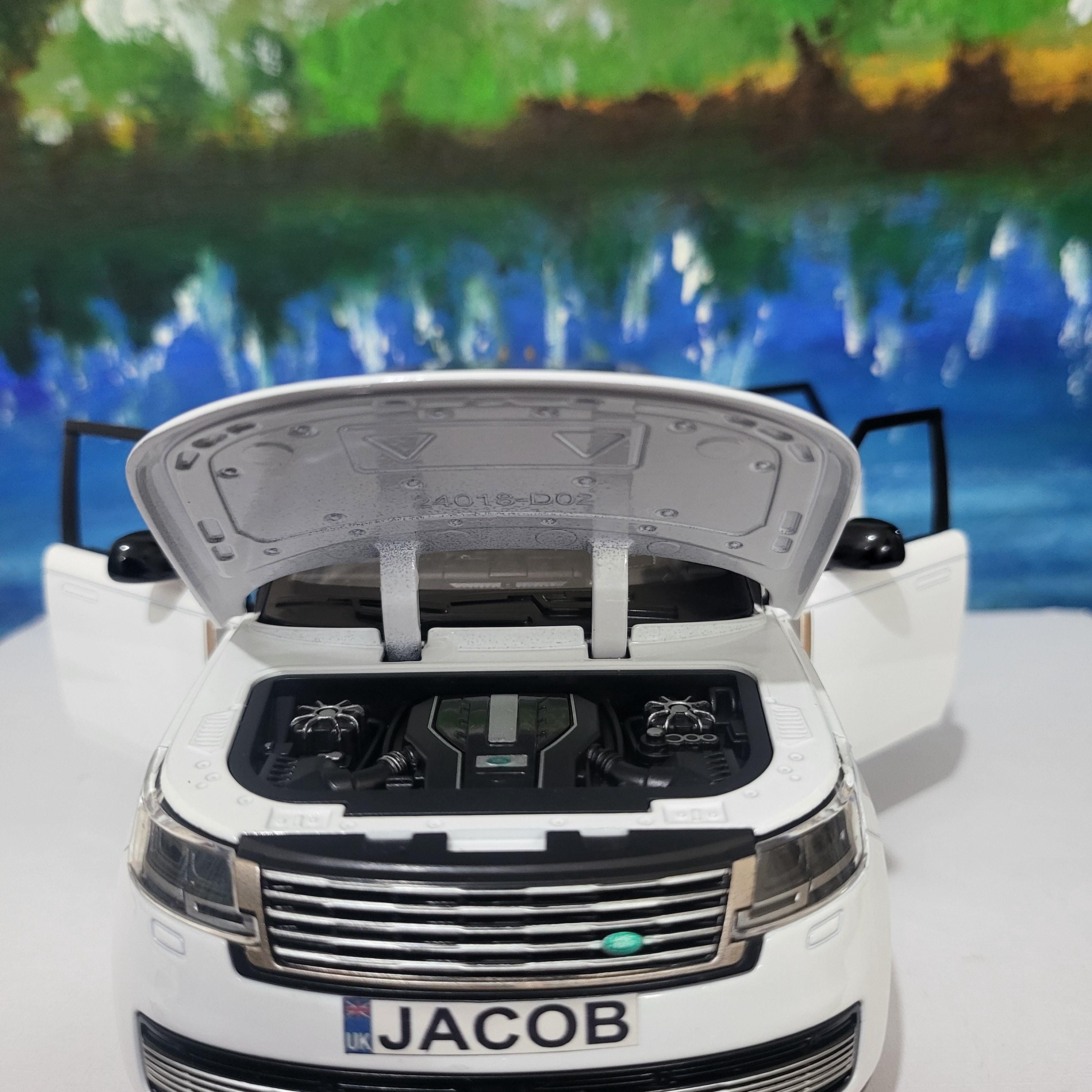 Personalized Name Plate for Range Rover SV 2022 1:24 Model - With Light ...