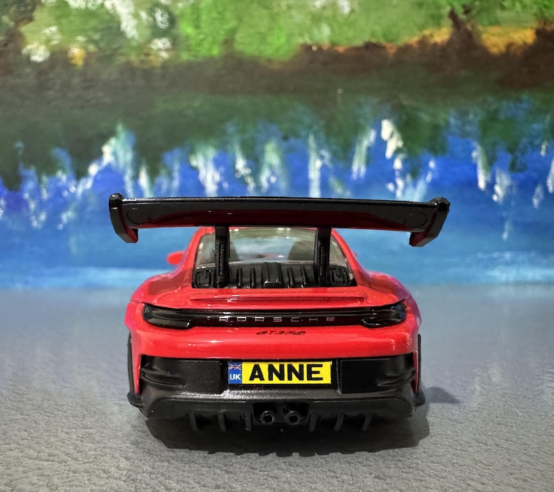 Custom Name RED Porsche 911 GT3 RS Model - Licensed- Unique Gift for ...
