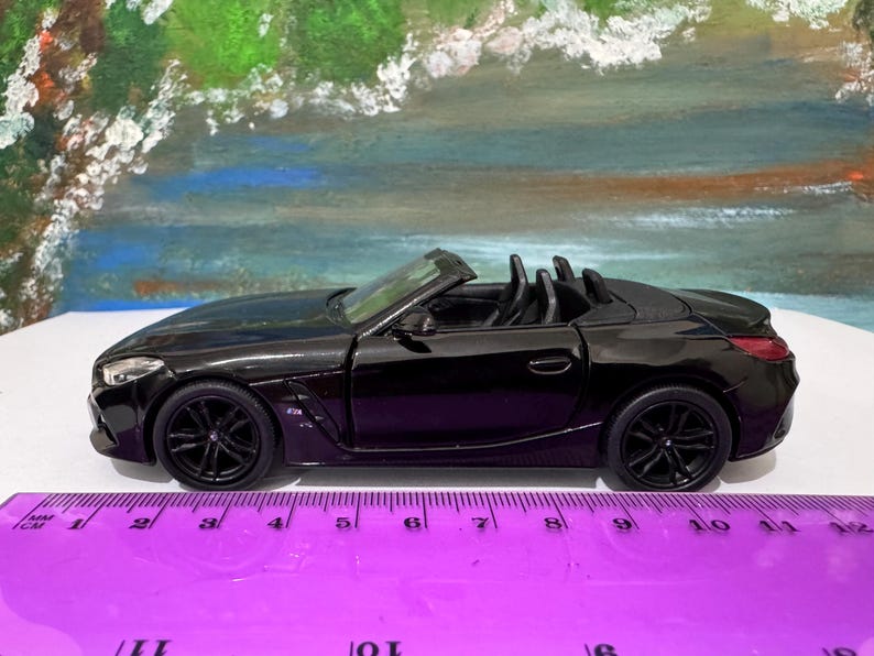 Kinsmart Black BMW Z4 M40i Toy Car Diecast With Free Custom Name Plate ...