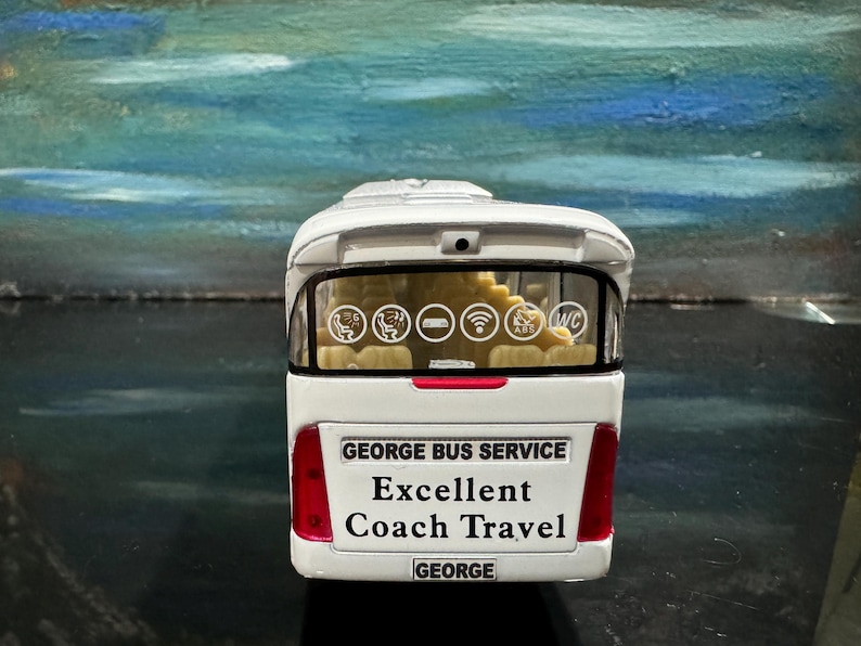 Personalized Name Coach Bus Diecast Toy - Custom Gift for Boy Girl Dad ...
