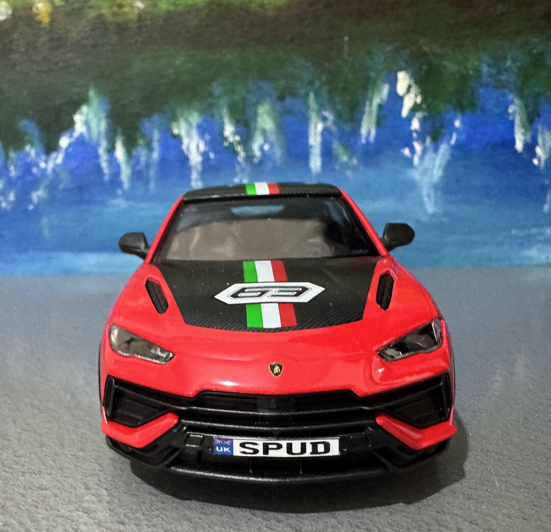 RED Lamborghini Urus Performante Model Car – Personalized Name Plate ...
