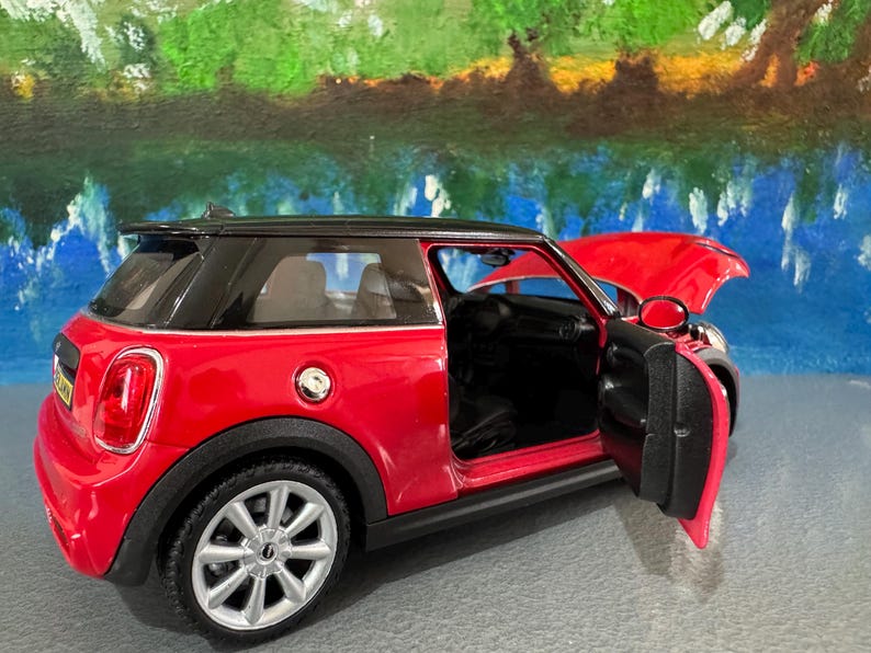 Personalised Name Plate Mini Cooper S HATCH– 1:24 Scale Diecast Model ...