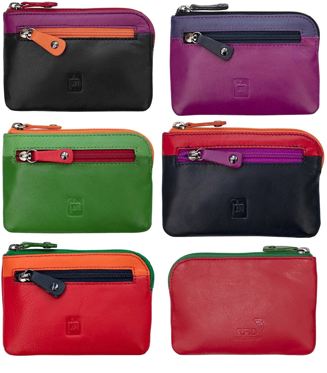 Soft Leather Coin Purse – Zip Closure Small Wallet for Women ...