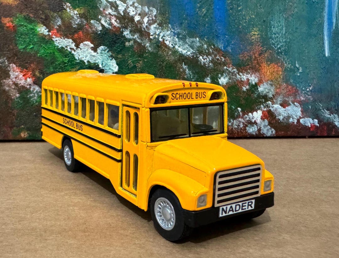 Personalized Name Plate School Bus Diecast Model: Custom Number Plate ...
