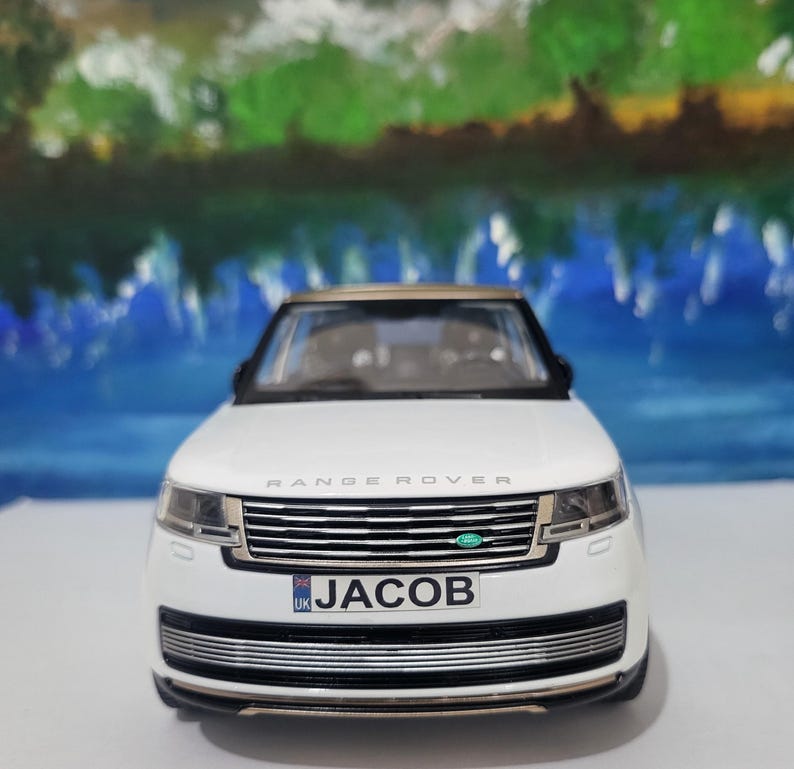Personalized Name Plate for Range Rover SV 2022 1:24 Model - With Light ...