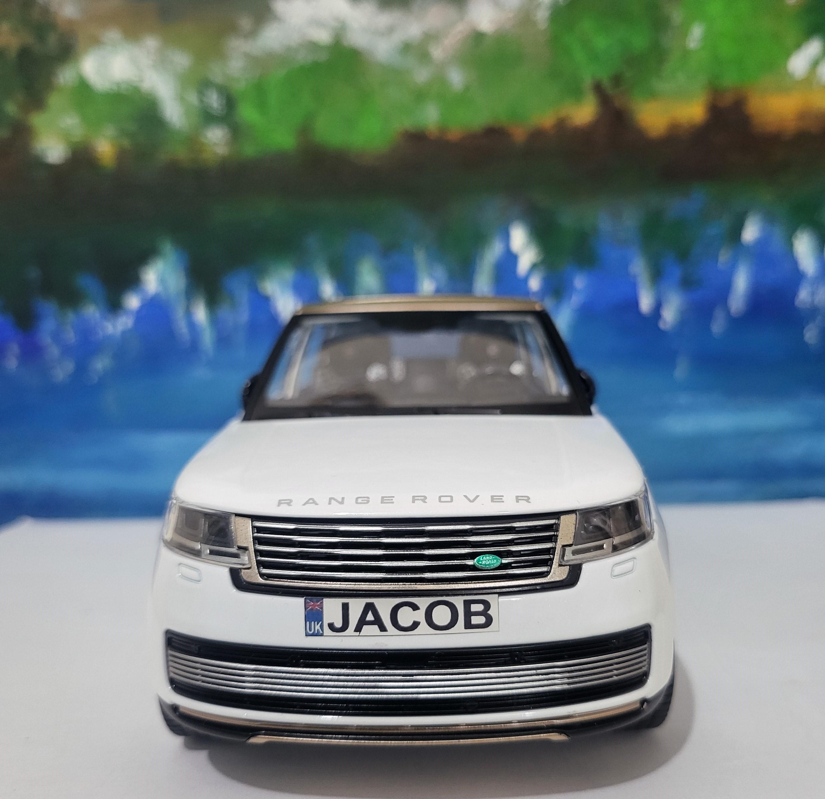 Personalized Name Plate for Range Rover SV 2022 1:24 Model - With Light ...