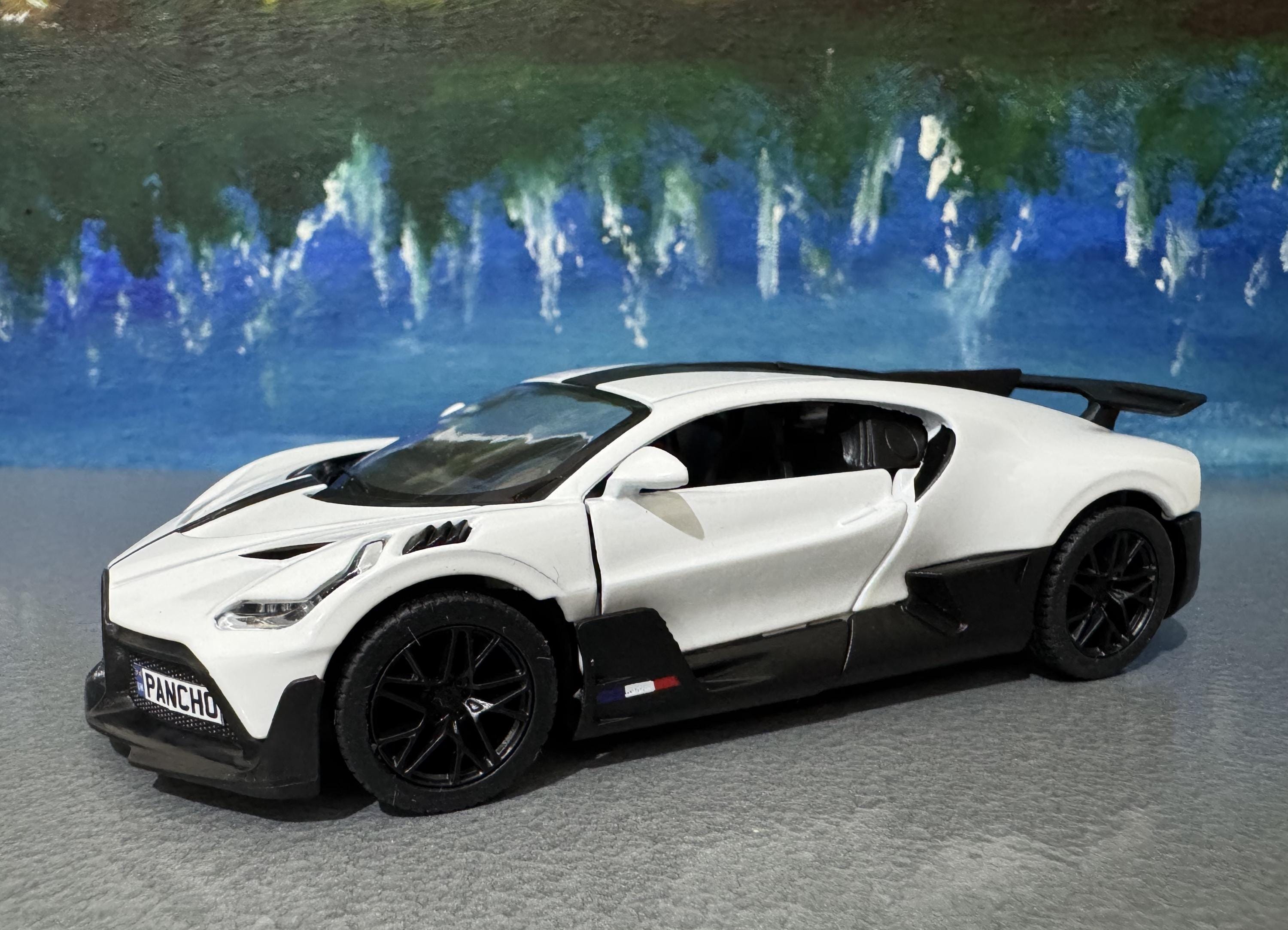 PERSONALIZED NAME Licensed Bugatti Divo 1:36 Diecast Car Model – White ...