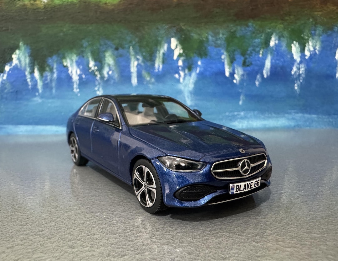 Mercedes C-class (W206) 2021 Spectral Blue 1:43 Herpa – Diecast ...