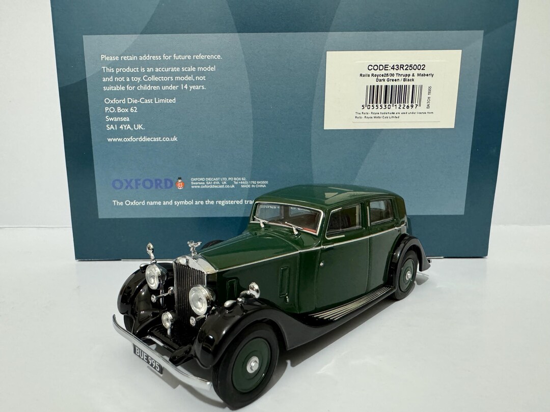PERSONALISED Name Plate Rolls Royce 25/30 Thrupp and Maberley Green ...