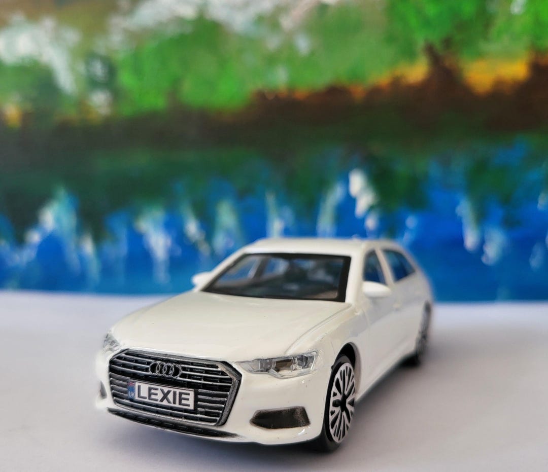 Personalized Audi A6 Toy Car Model – 1:43 Scale – Custom Plates – Gift ...