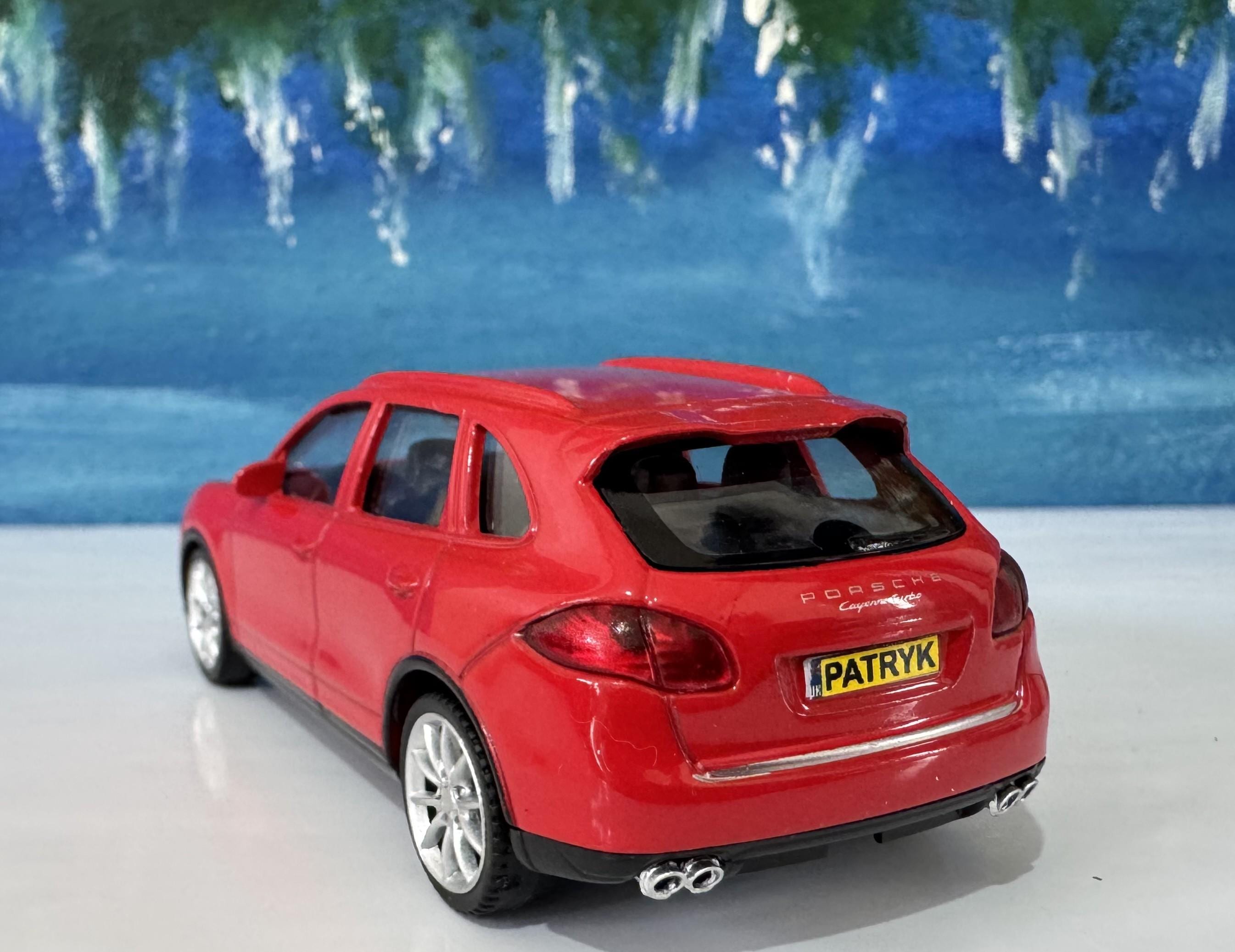 Personalised Number Plate RMZ City Porsche Cayenne Turbo 1:43 Toy Car ...
