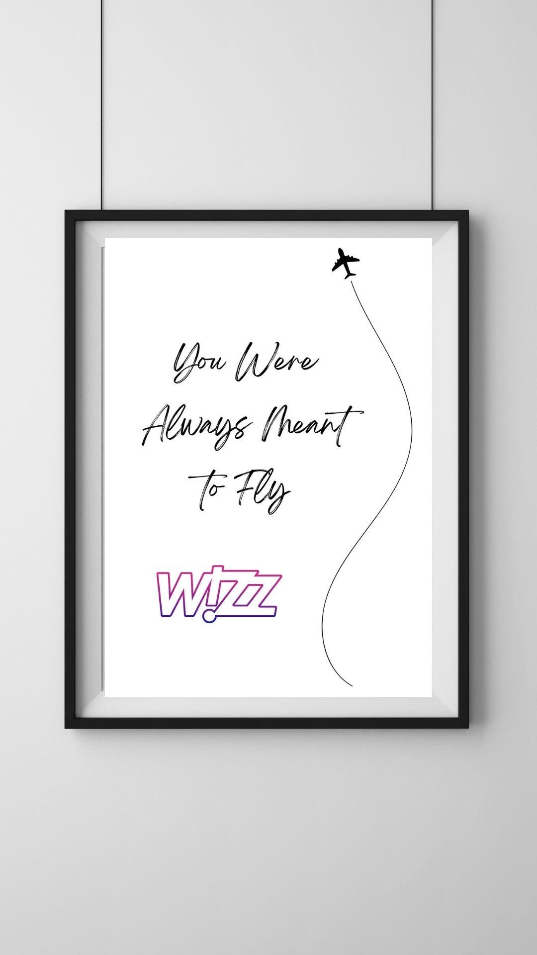 Wizz Air Cabin Crew Digital Print for DIY Gift, Airline Flight ...