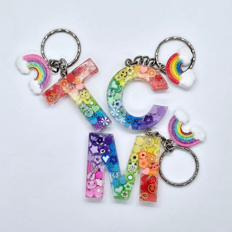 Letter S Keychain - Etsy