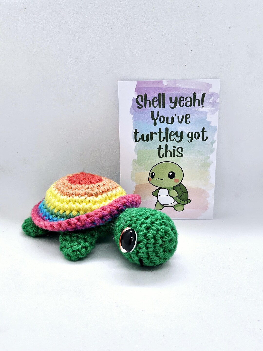 Worry Pet Turtle Gift, Emotional Support Crochet, Anxiety Mental Health ...