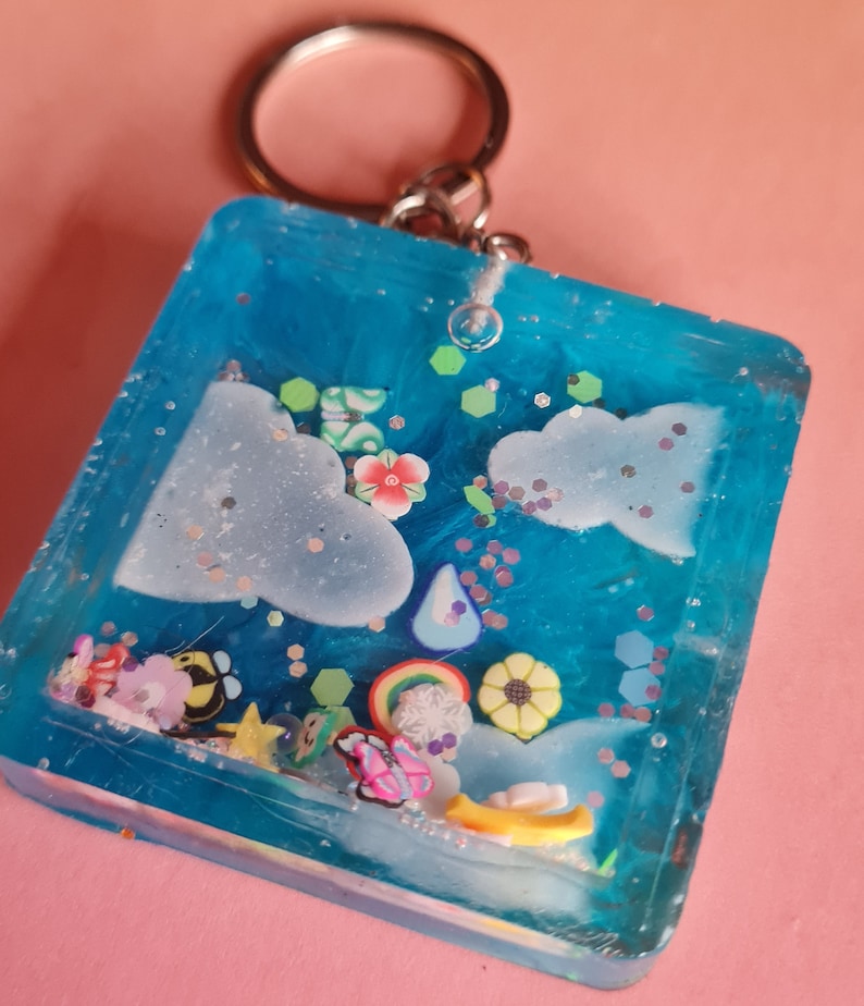 Liquid Shaker Keychain Cute Kawaii Keychain Fidget Shaker - Etsy