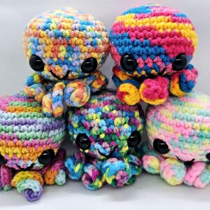 Custom Worry Buddy Octopus, Stress Pet, Crochet Pocket Hug, Worry Pet ...