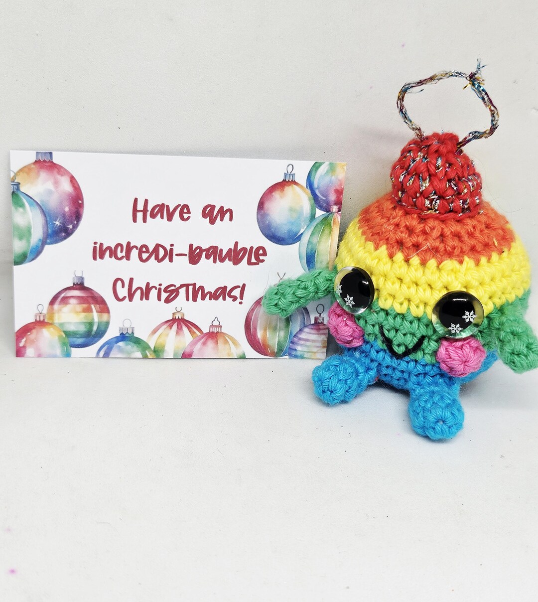 Custom Crochet Bauble, Amigurumi, Kawaii Christmas Decor, Cute Bauble ...