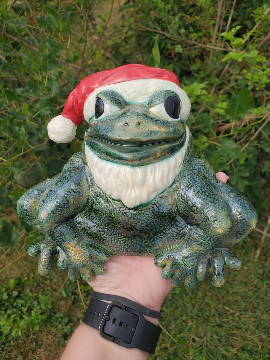 Mistletoad Wall Hanging Christmas Handmade Ceramic Slipcast Decoration ...